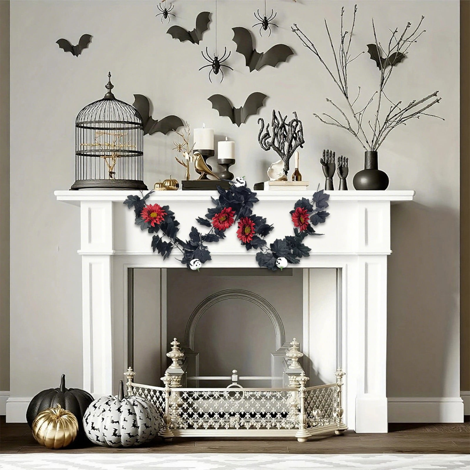 6FT Artificial Maple Leaf Vine Garland - Halloween/Fall Decor for ...