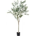 6FT Artificial Olive Tree with Realistic Branches and Fruits in Pot for ...