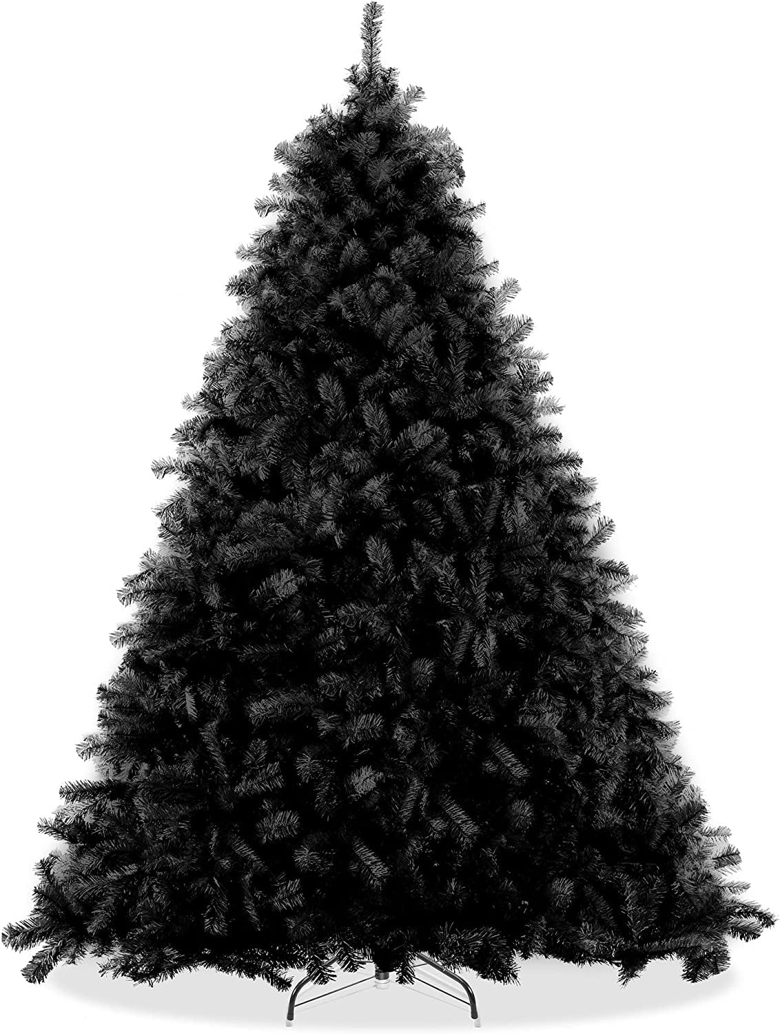 6FT Black Spruce Artificial Holiday Christmas Tree with Sturdy Metal ...