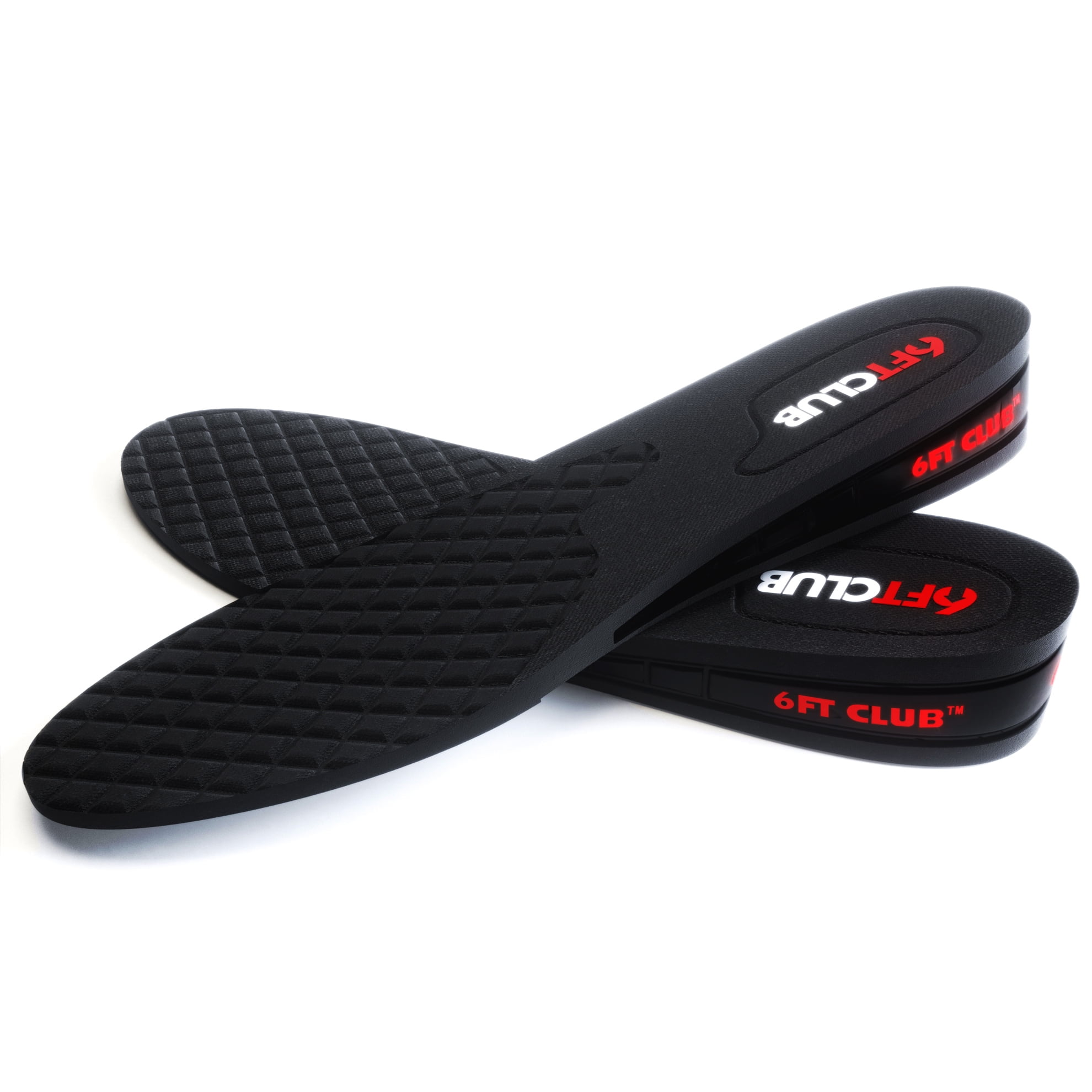 6FT CLUB Men's Custom Comfort Increase Soft Sole Inserts, Invisible ...