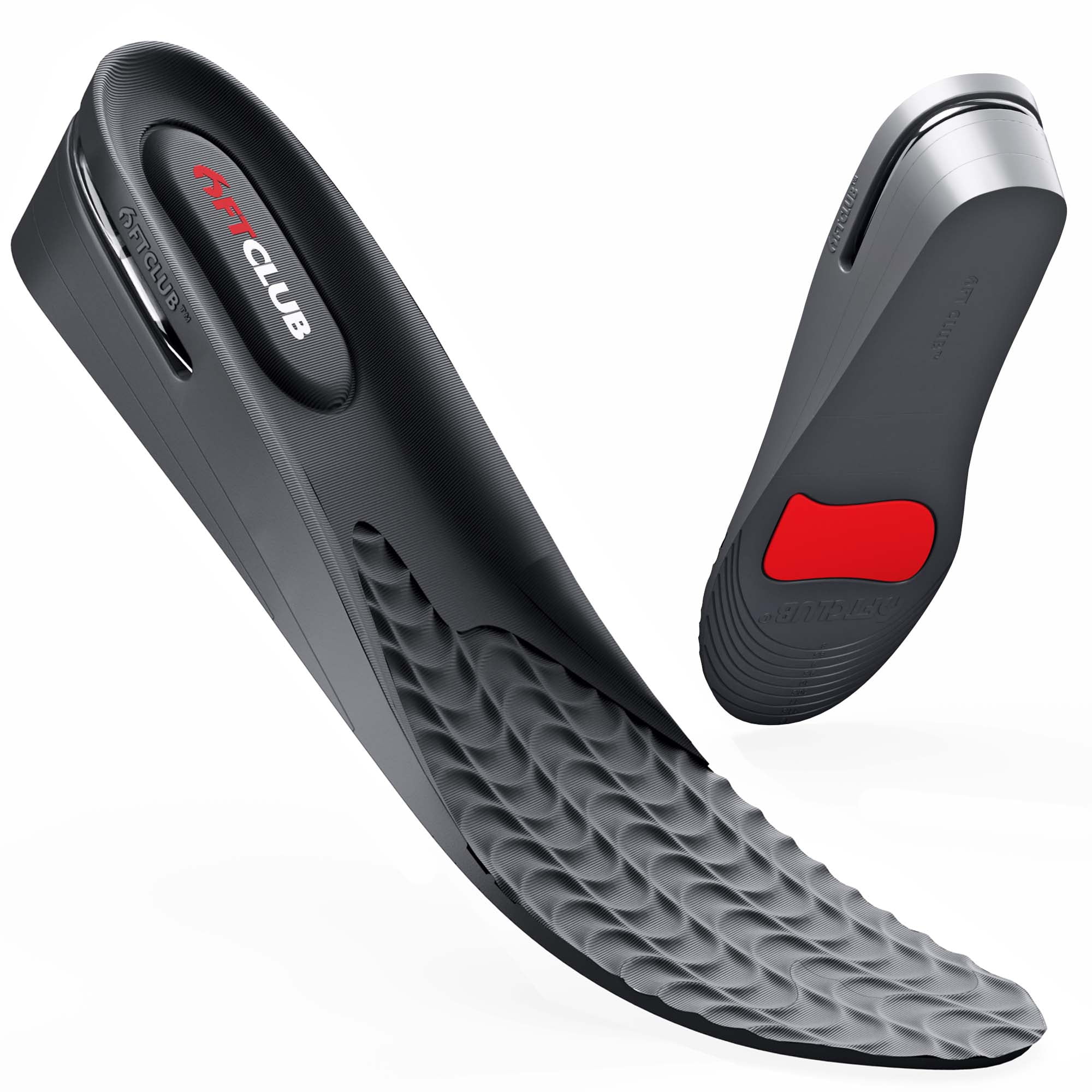 6FT CLUB's Next Level Height Increase Insole 1.75 inches Hidden Taller ...