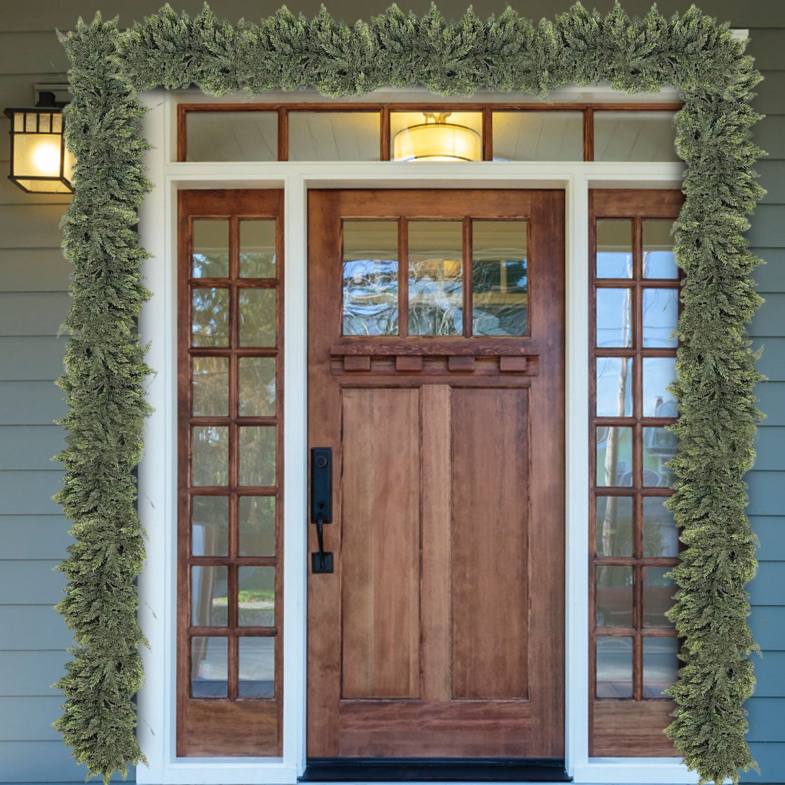 6FT Christmas Garlands Norfolk Pine Garland Real Touch Artificial Faux ...