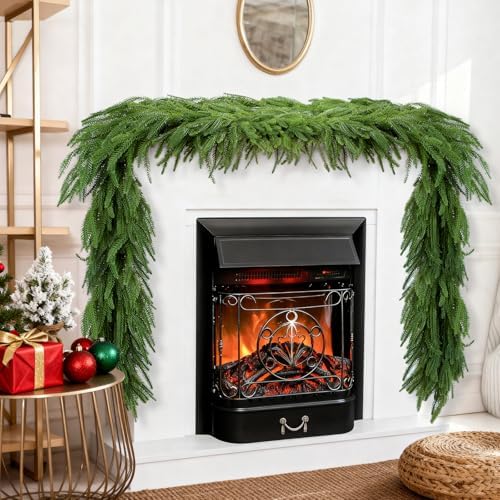6FT Christmas Garlands, Norfolk Pine Garland, Real Touch Realistic ...