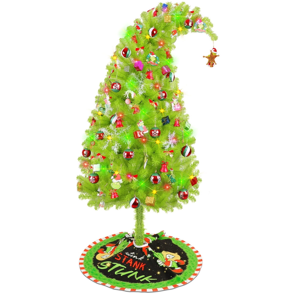 6FT Christmas Tree, Easy SetUp Artificial Christmas Tree with Sturdy ...