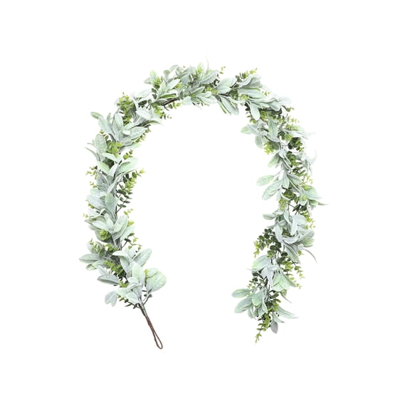 6FT Easter Garland, Artificial Bunny Ear Leaf Garland Decor, Rustic ...