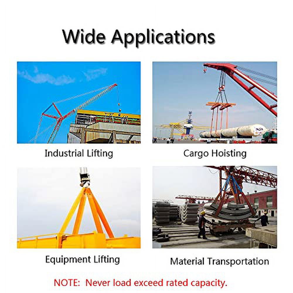 6FT Endless Round Slings, 2” Spanset Round Slings, Polyester Endless ...