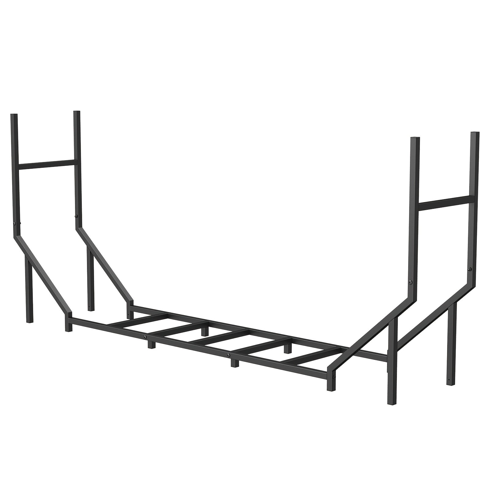 6FT Firewood Rack Holder, Adjustable Heavy Duty Fire Log Stacker Stand ...