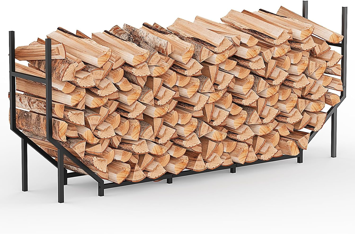 6FT Firewood Rack Outdoor Indoor Wood Stand for Firewood Holder for ...