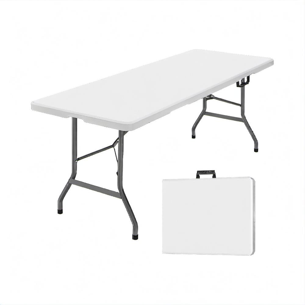 6FT Folding Table - Durable, Portable, Heavy-Duty Plastic Foldable ...