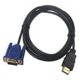 6FT HDMI-Compatible Male to VGA Male PC Cord, 1080P HD Digital Audio ...