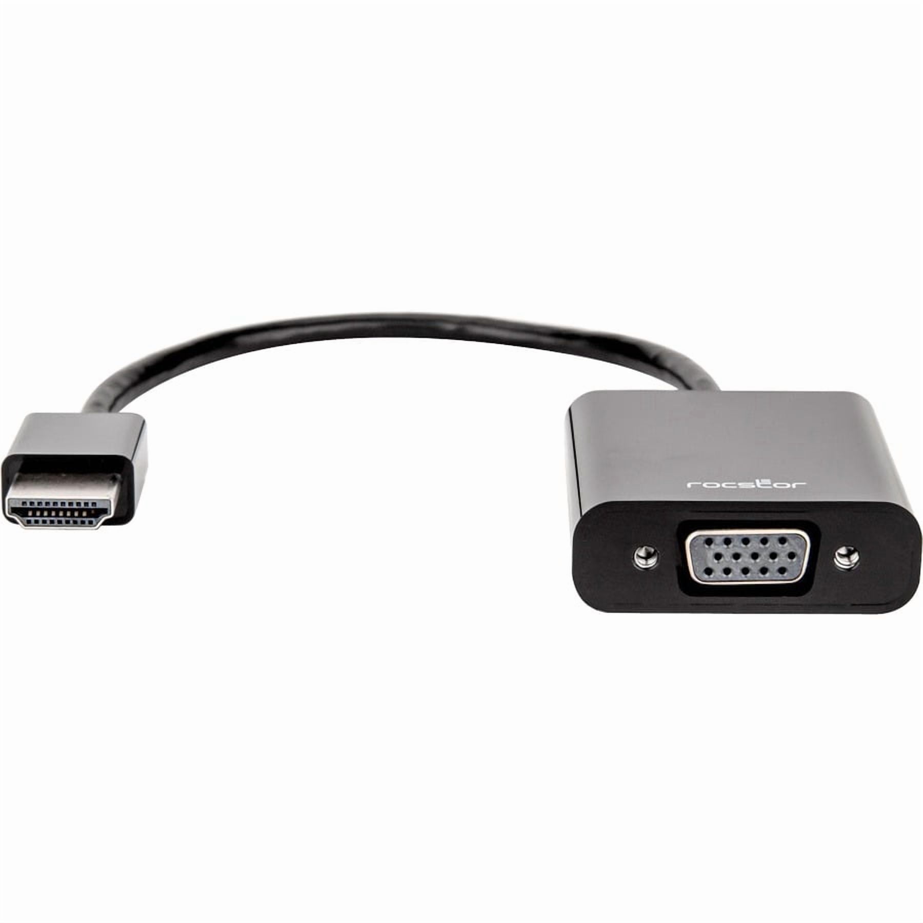 Rocstor 6" HDMI to VGA M/F Cable - Black - Walmart Business Supplies