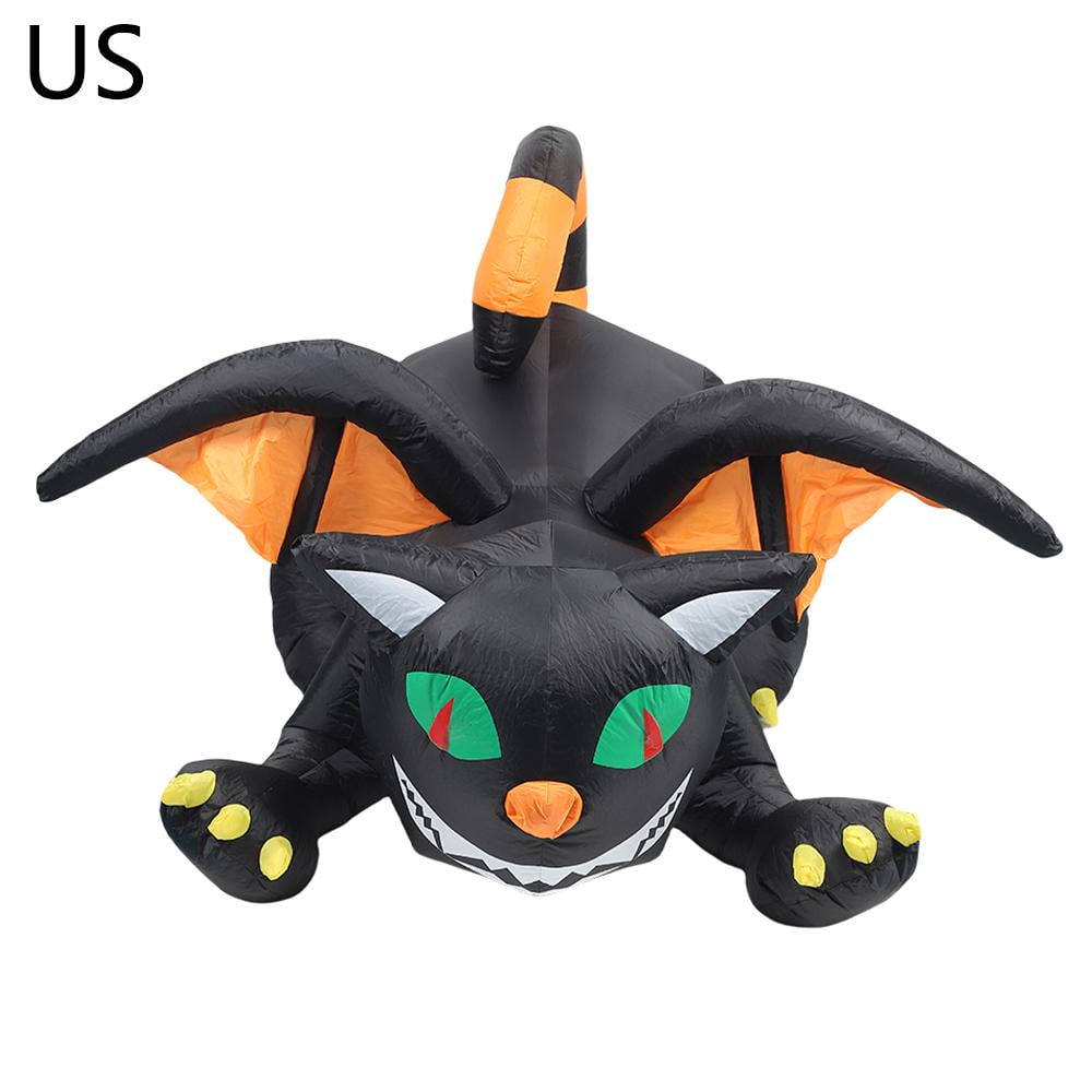 6FT Halloween Inflatables Black Cat Outdoor Decorations,Halloween Blow ...