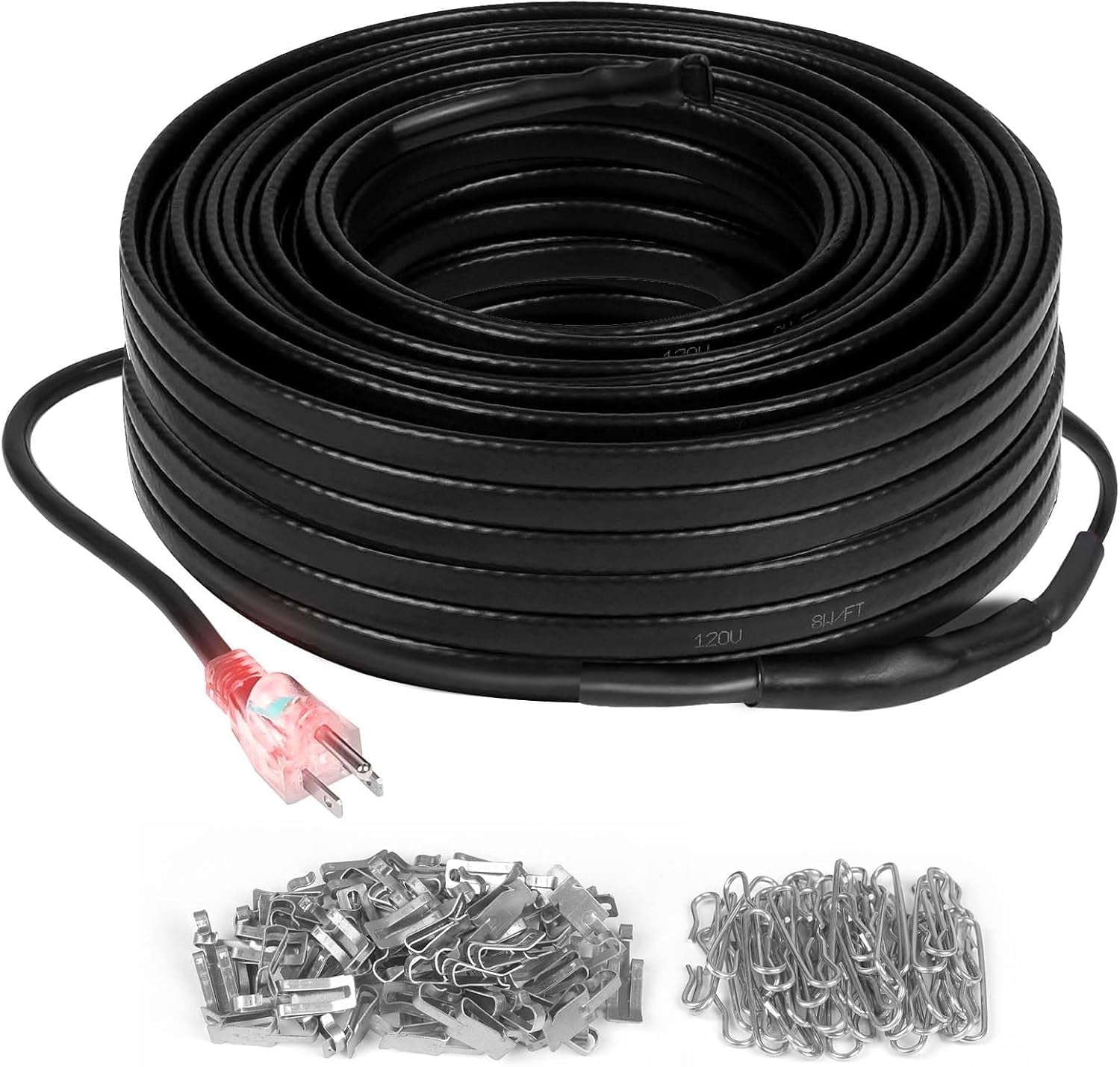 6FT Heat Tape Roof Snow De-Icing, Deicing Heating Cable,Pipe (Metal And ...