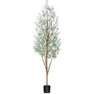 Gymax Large Indoor Potted 4FT Artificial Monstera Deliciosa Tree 2-Pack ...