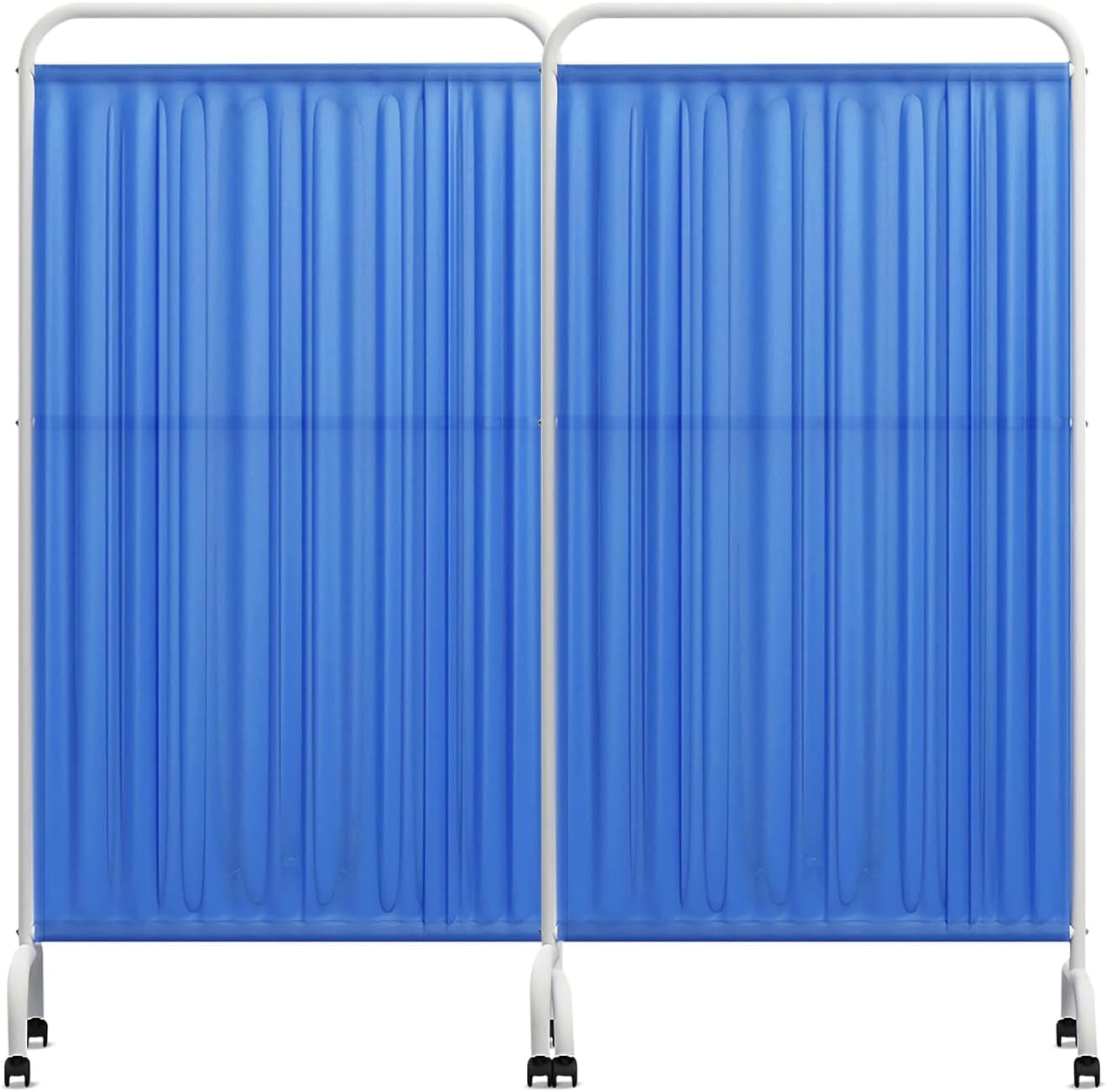 6FT Medical Privacy Screen on Wheels, Portable Freestanding Room ...