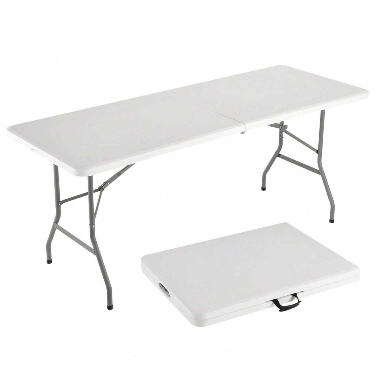 6FT Plastic Folding Table, Shooting Table, Portable Picnic Table ...