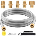 6FT Propane Hose Braided Propane Extension Hose with Conversion ...