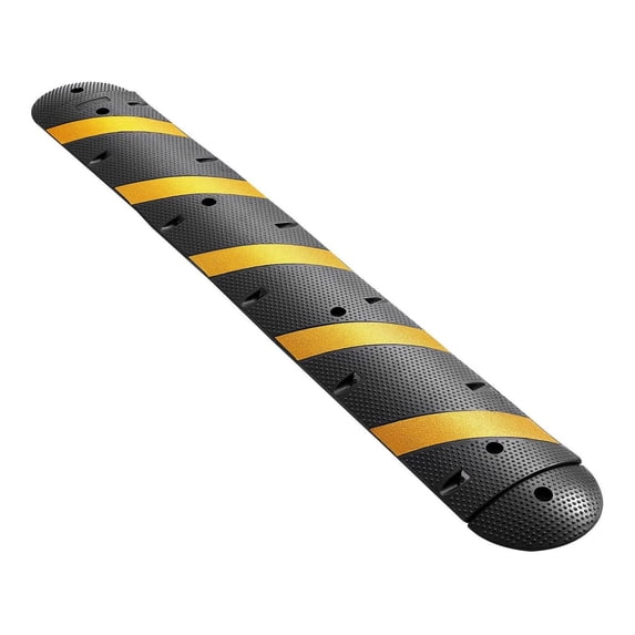 6FT Rubber Speed Bump - 2 Channel Heavy Duty - 22000lbs Capacity ...