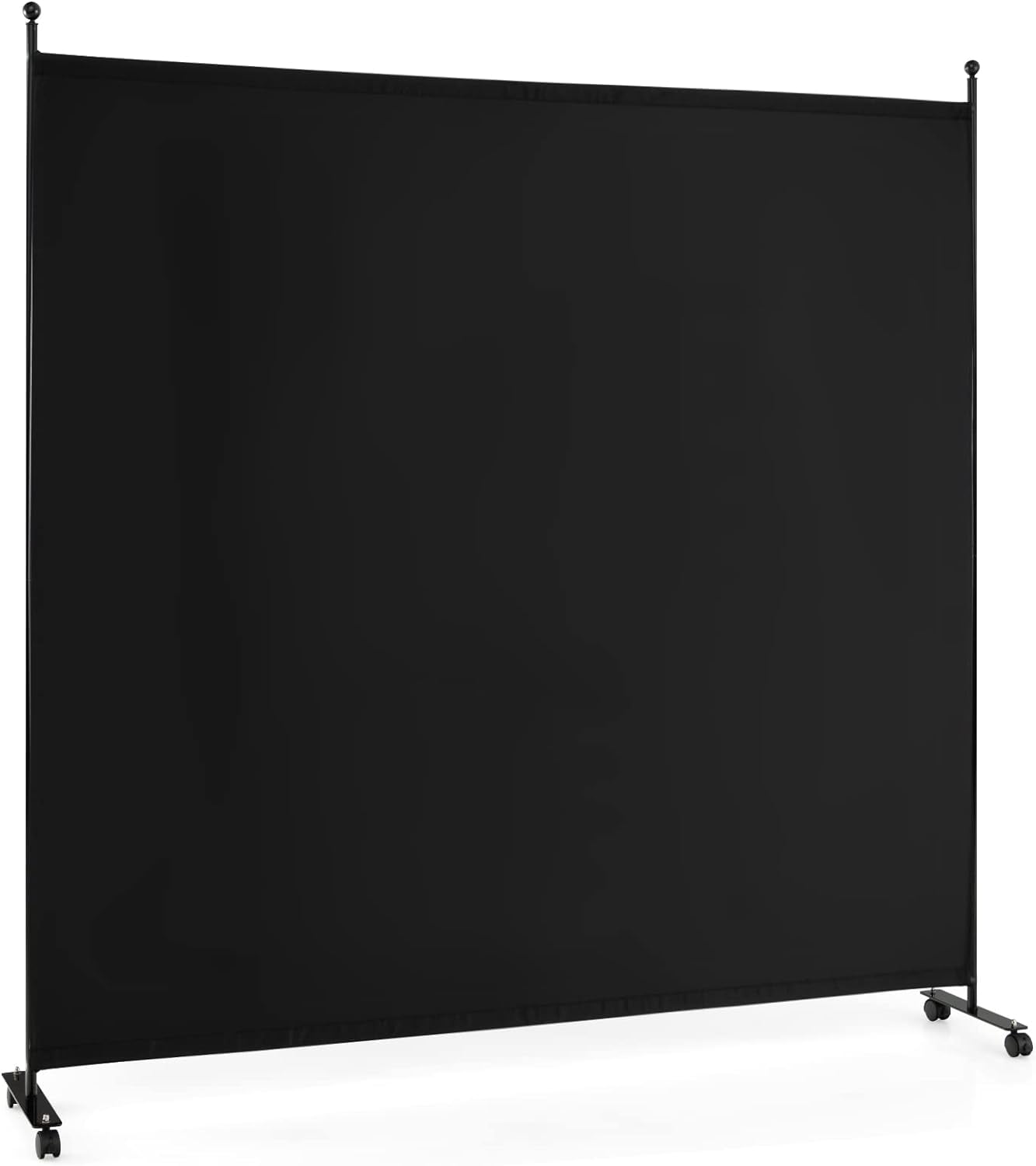 6FT Single Panel Rolling Room Divider 73" Wide Partition Privacy Screen ...