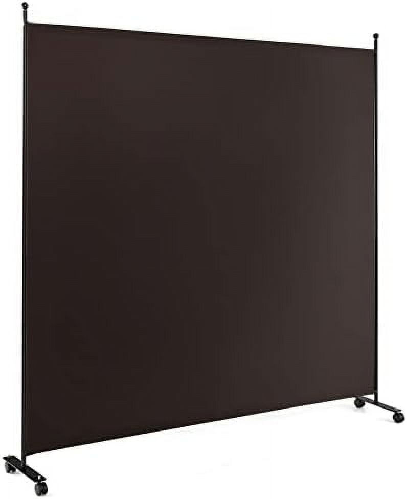 6FT Single Panel Rolling Room Divider, 73" Wide Partition Privacy ...