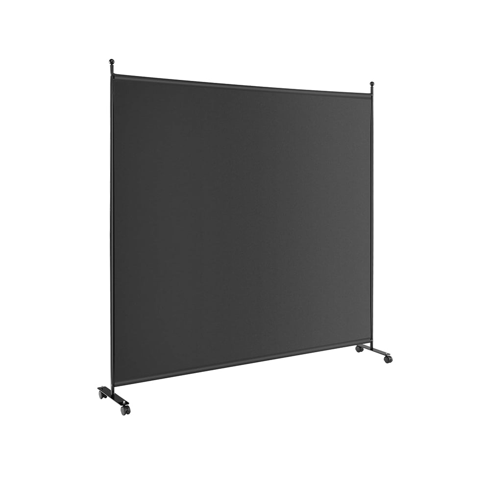 6FT Single Panel Room Divider, Portable Wide Rolling Privacy Screen ...