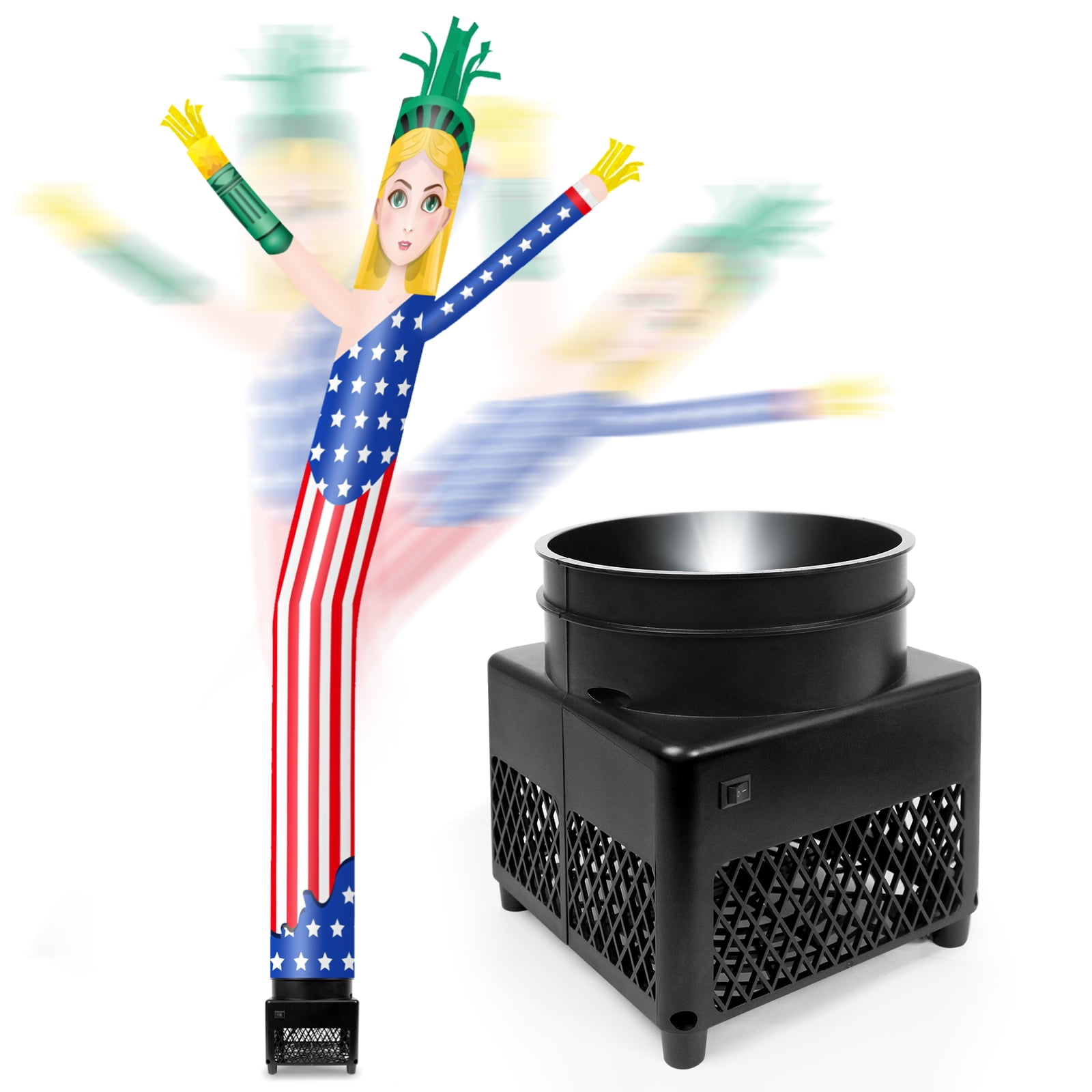 6FT Statue of Liberty Inflatable Tube Man with Blower (5.5'' Diameter ...