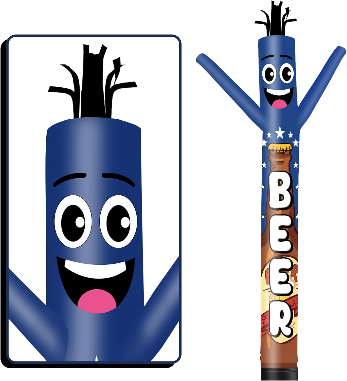 6FT Tall Inflatable Tube Man Beer Wacky Wavy Dancing Guy (9''Diameter ...