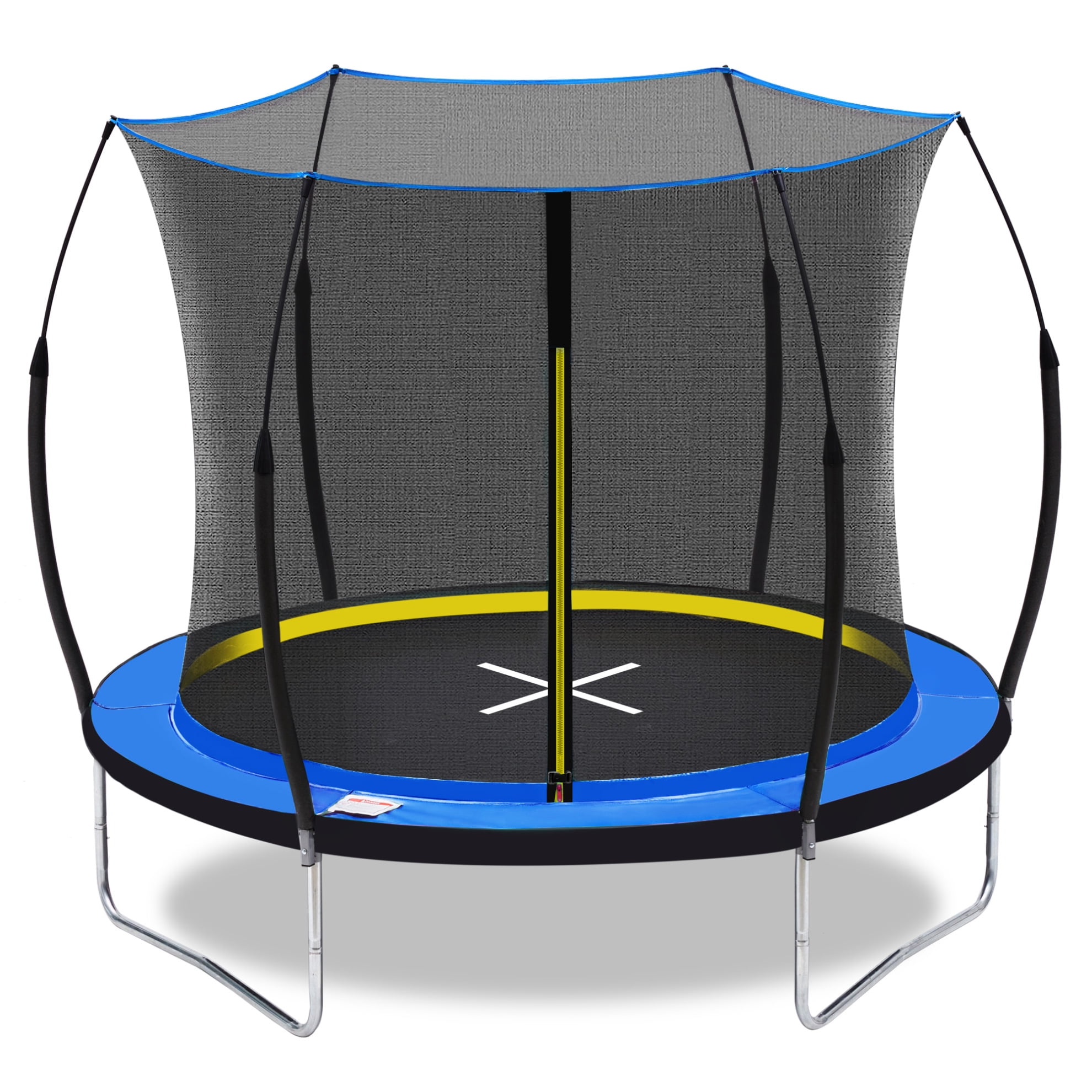 6FT Trampoline with No Spring, Round Outdoor Trampoline with Safety ...