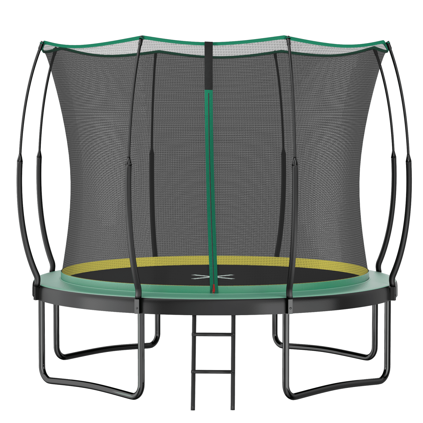 6FT Trampoline with Safety Net Enclosure & Fiberglass Frame - Durable ...