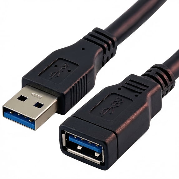 6FT USB 3.0 Extension Cable Male to Female, 5Gbps High Speed Data ...