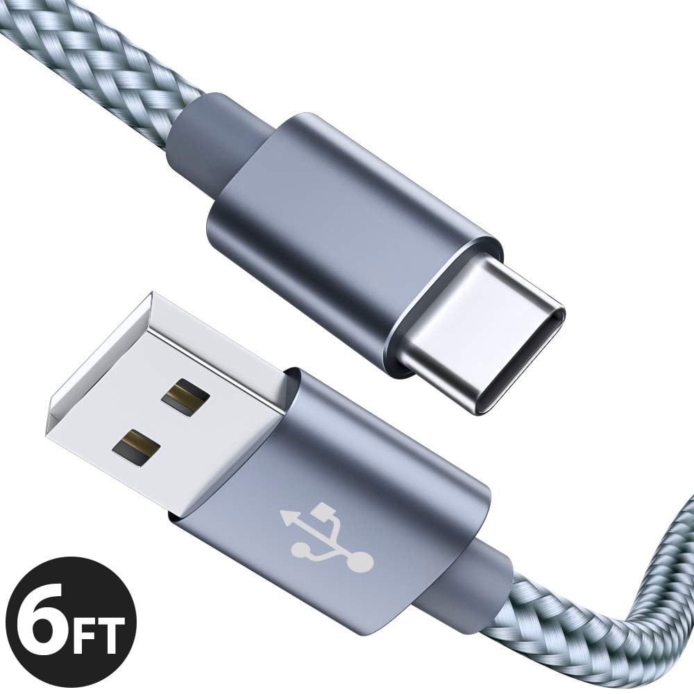 6FT USB Type C Cable Fast Charging Cable USB-C Type-C 3.1 Data Sync ...
