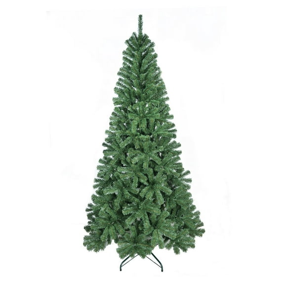 6FT Unlit Artificial holiday Tree, Green Xmas Tree with 500 Tips and ...