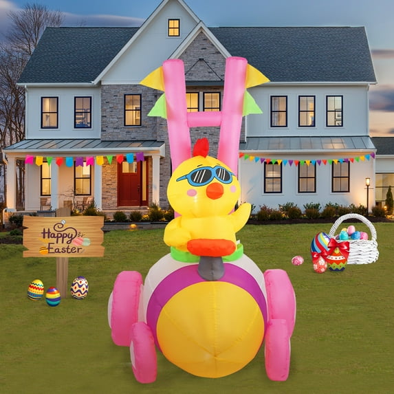 6FT racing chick, Easter outdoor inflatable decoration - Walmart.com