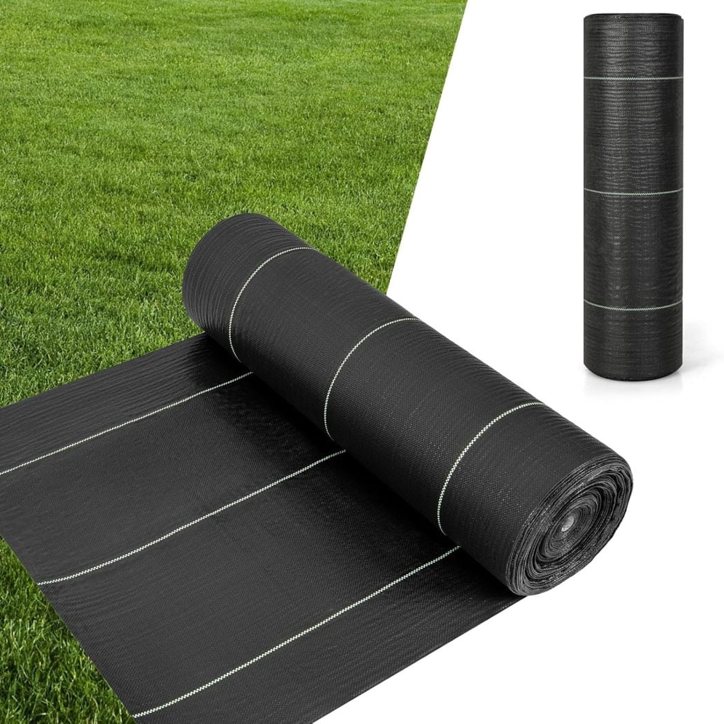 6FT x 300FT Weed Barrier Fabric, 4.6oz Landscape Fabric Heavy Duty Weed ...