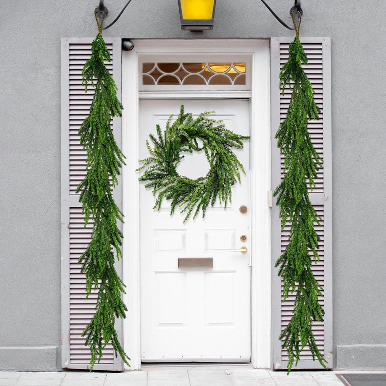 6FTx1 Christmas Real Touch Norfolk Pine Garland Artificial Faux ...