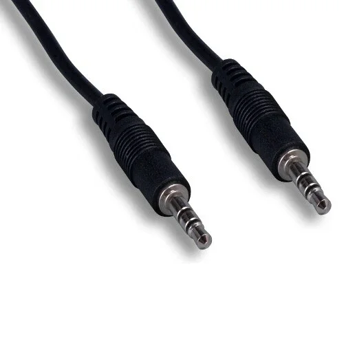 6Ft 3.5Mm Male To Male Stereo Audio Cable Aux 28Awg Mp3 Tablet Portable ...