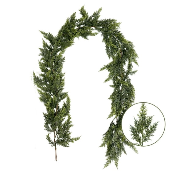 6Ft Christmas Garlands, Christmas Decoration Rattan, Christmas Green ...