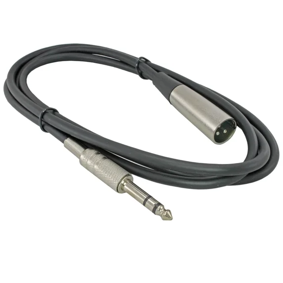 6Ft Foot Balanced Stereo Plug Trs 1/4 To 3Pin Xlr Male Mic Microphone ...