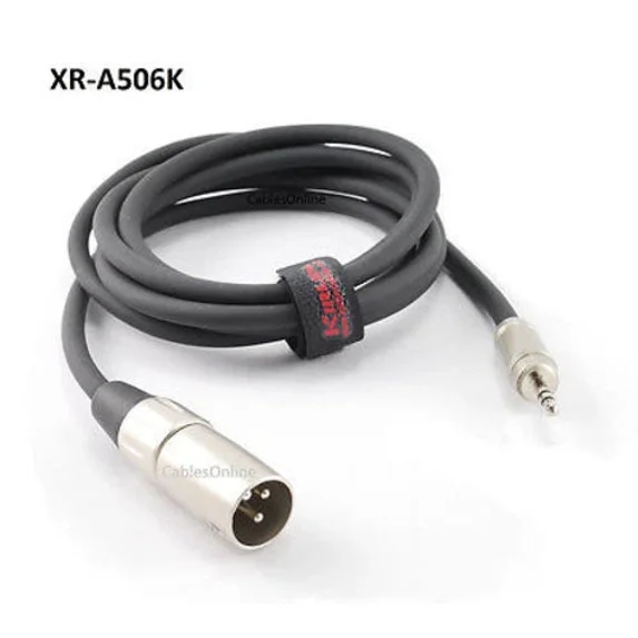 6Ft Kirlin 3.5Mm Trs Plug To Xlr Male Ofc Noise-Free Audio Mixer Cable ...