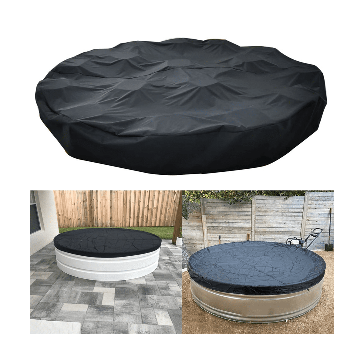 6Ft Pool Cover Above Ground Safety Swimming Pool Covers Waterproof Pool ...