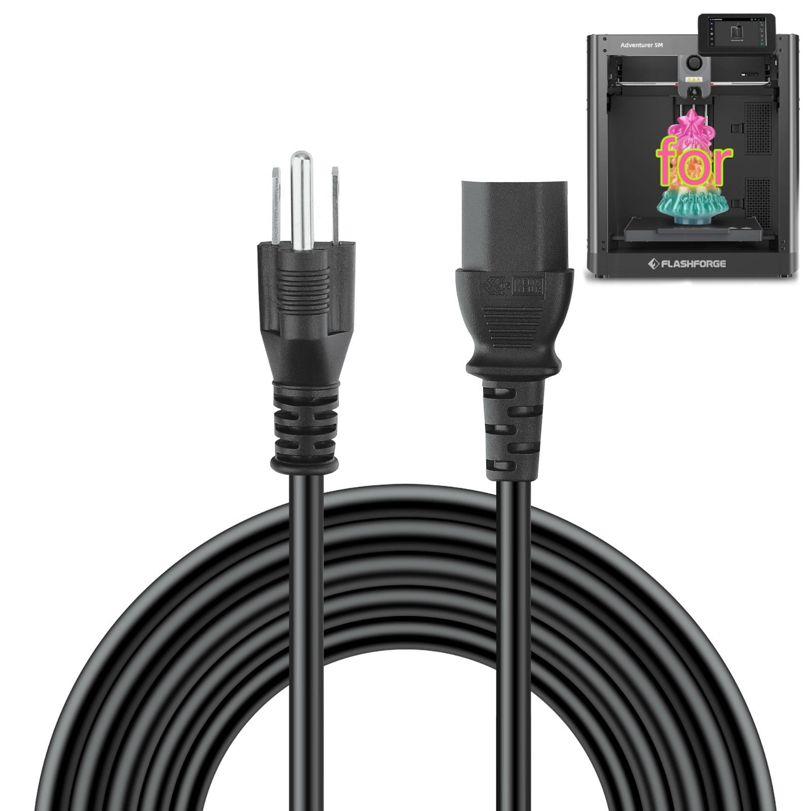 6Ft UL Cord Compatible with Flash Compatible withge Adventurer 5M ...