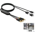 6Ft USB C to RCA Wired Screen MirroXIULIN for Car with USB-A to USB-C ...