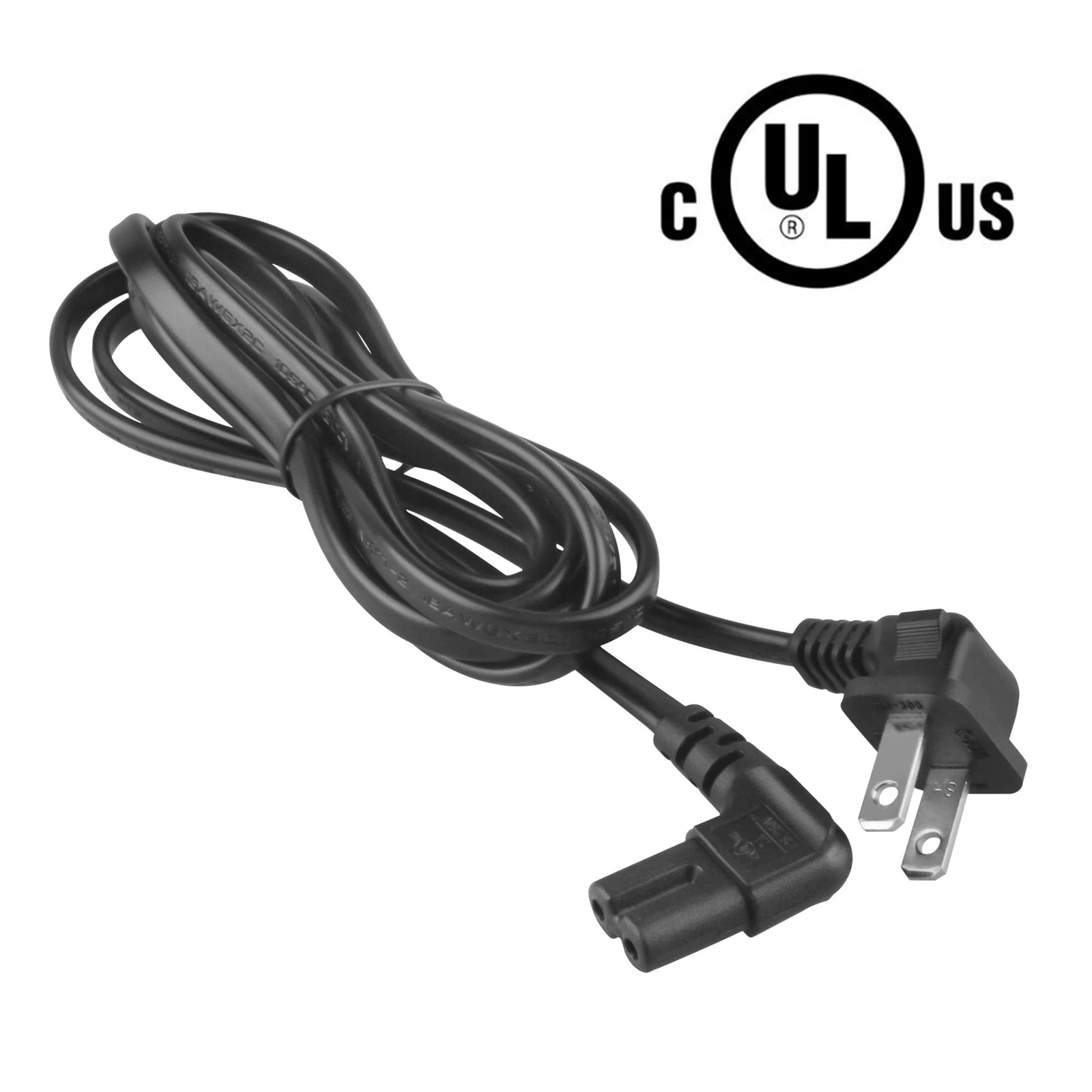 6Ft Ul Ac Power Cord Cable For Samsung Un65Nu7300F Un65Nu8000F L-Type 2 ...
