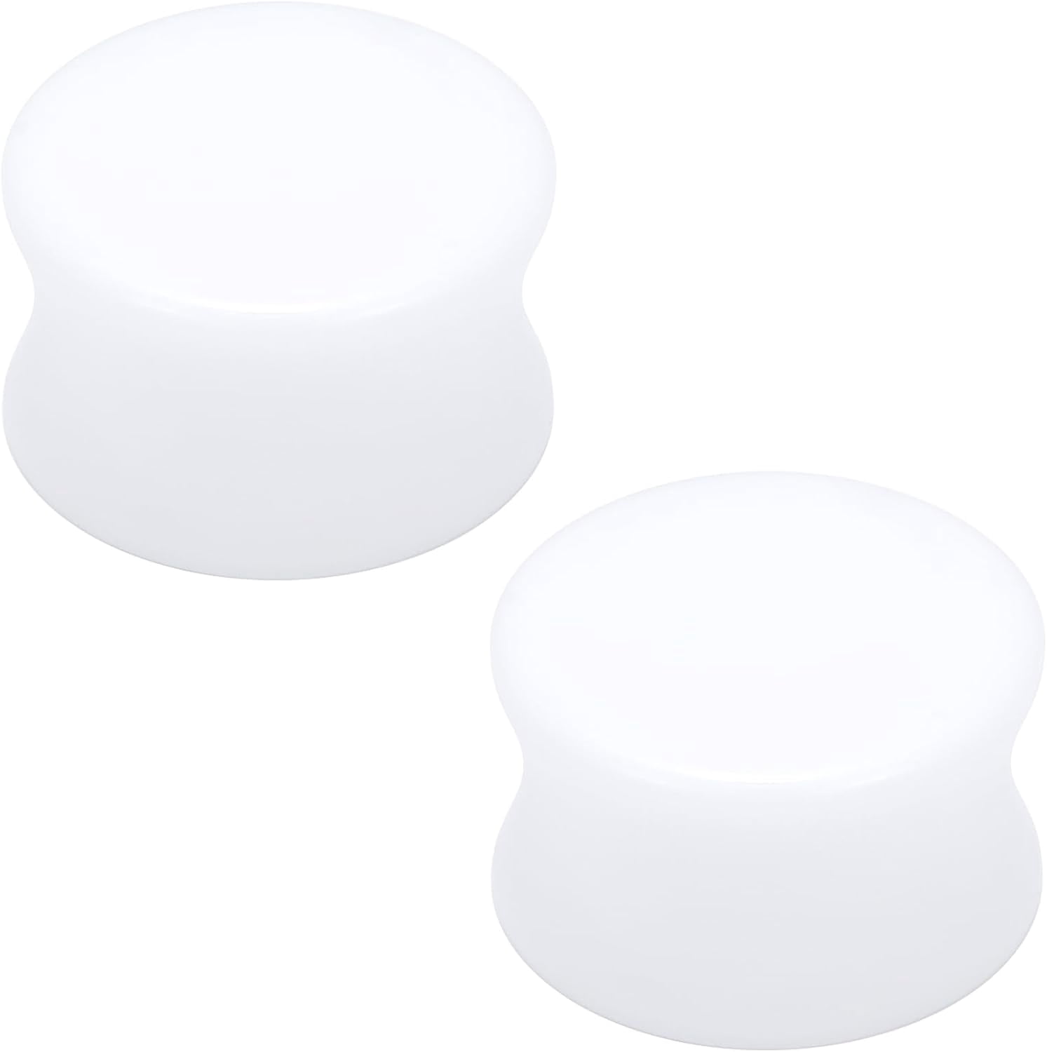 6G-30mm Solid Ear Plugs Tunnels for Women Men Double Flared Saddle Ears ...