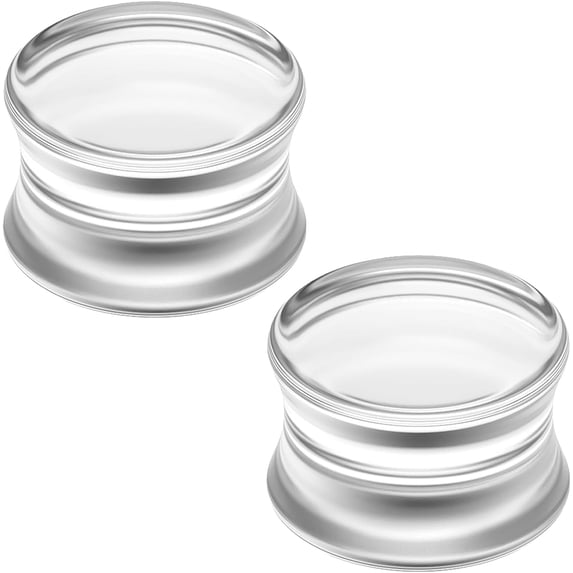 6G-30mm Solid Ear Plugs Tunnels for Women Men Double Flared Saddle Ears ...
