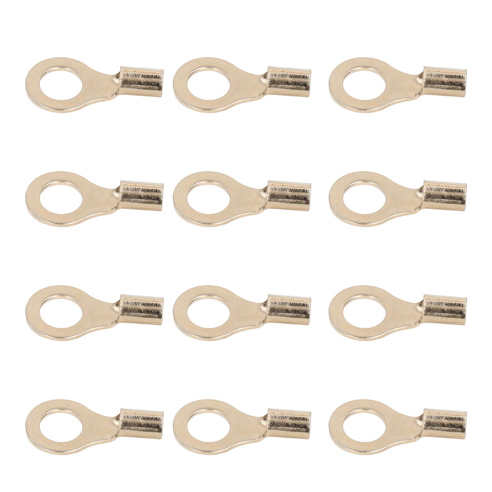 6GA Wire Lugs Copper 12mm Inner Diameter Ring Cable Terminal Ends ...