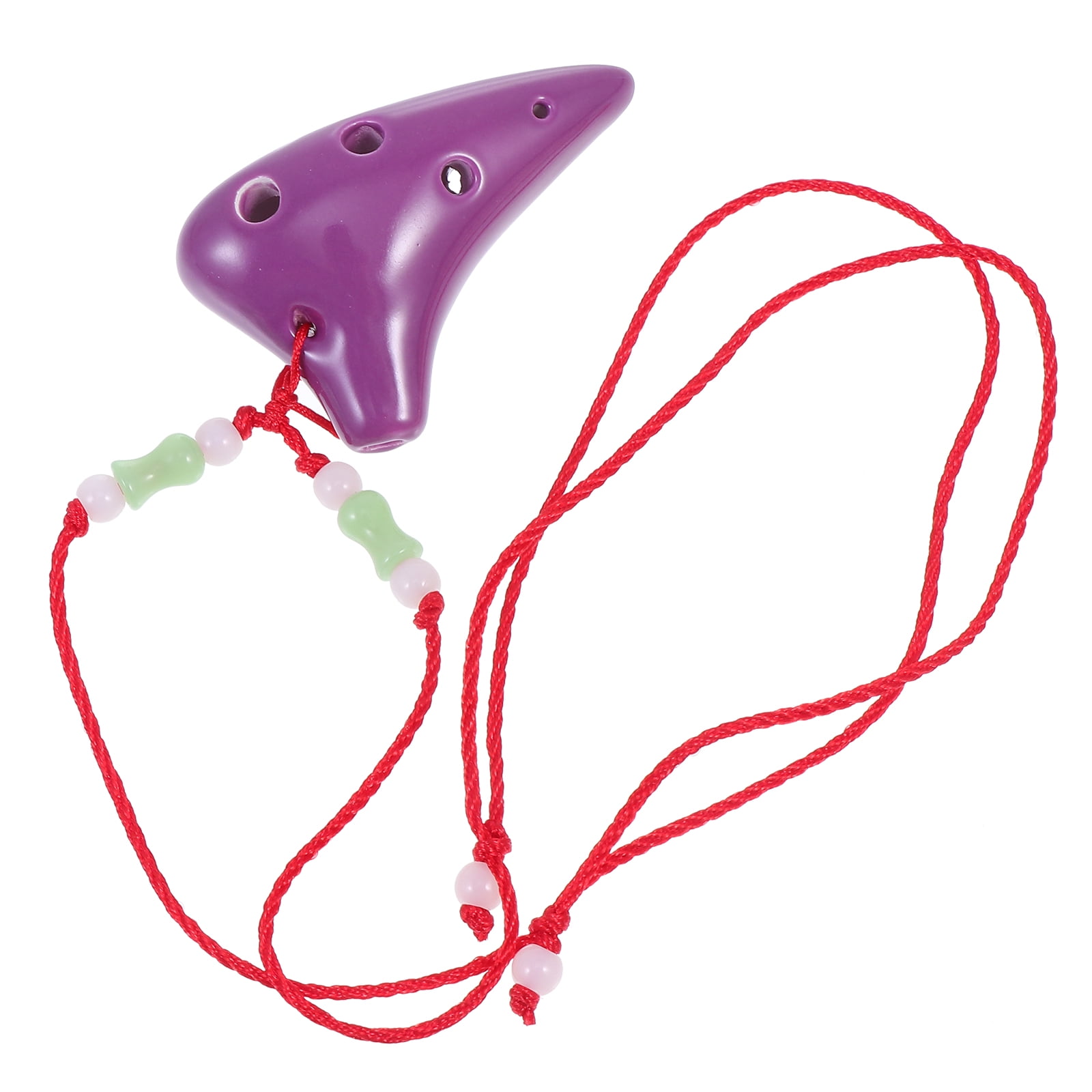 6Holes Ocarina for Beginners Instrument Jaw Harp Travel Purple ...
