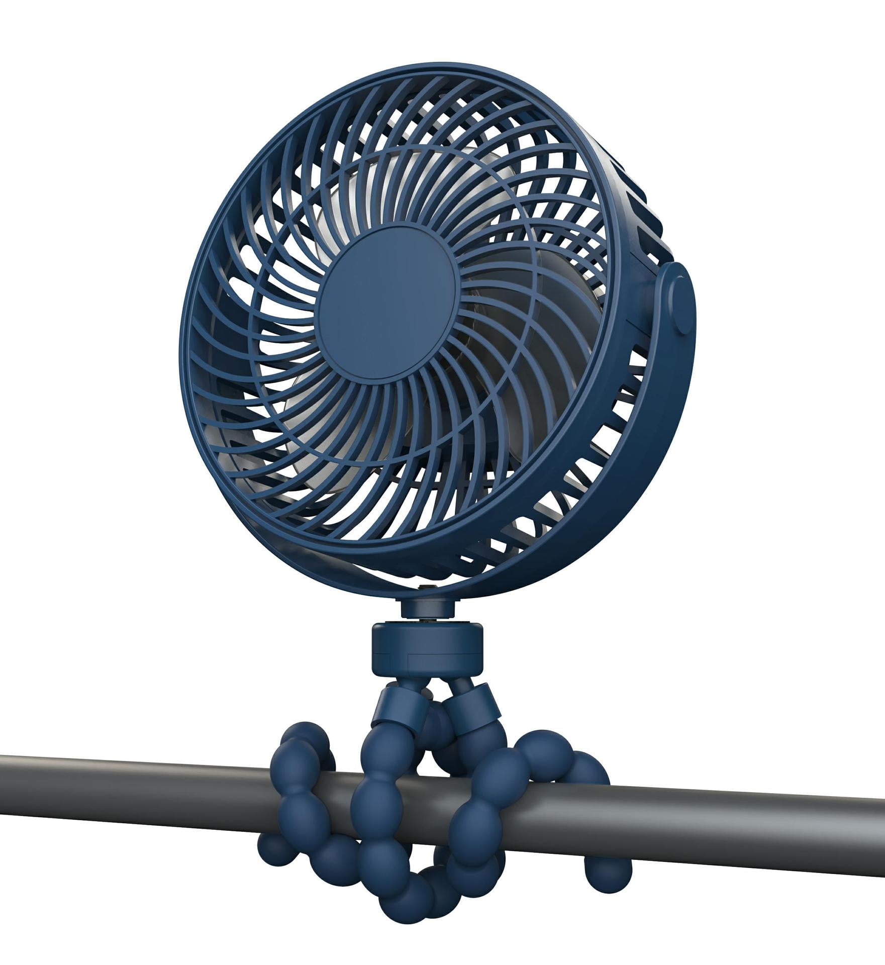 6IN Stroller Fan with 3 Speeds Power Flexible Tripod, USB Operated ...