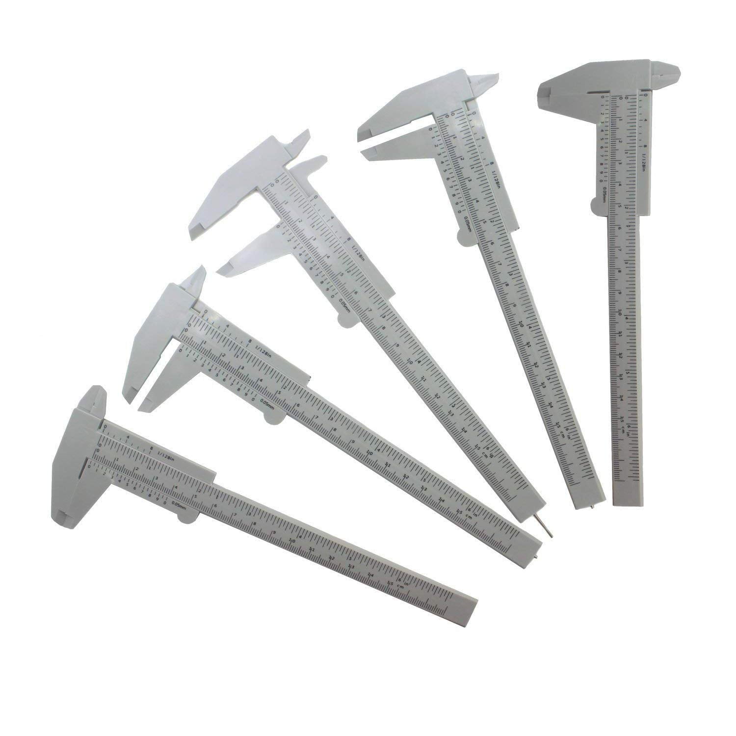 6Inch 150mm Mini Caliper Double Scale Plastic Vernier Caliper for ...