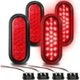 6Inch Oval Trailer Tail XIULINs 4Pcs 24 Led Stop/Turn/Brake Trailer ...